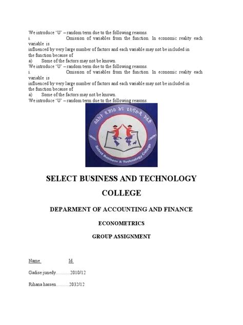 New Group Assignment Pdf Linear Regression Ordinary Least Squares
