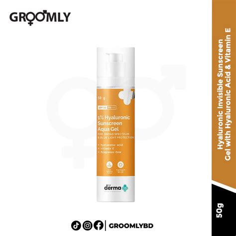 The Derma Co Hyaluronic Invisible Sunscreen Gel With Hyaluronic Acid