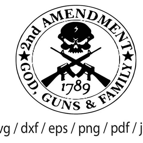 2nd Amendment Dxf Files Etsy