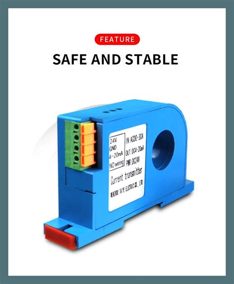 Current Sensor Transmitter Output Input 0 10v 4 20ma Output Transducer Current Sensor Transmitter Output Input 0 10v 4 20ma Output Transducer
