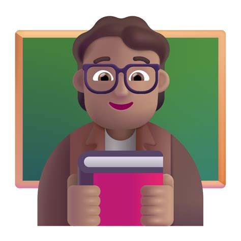 🧑🏽‍🏫 Teacher Medium Skin Tone Emoji