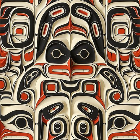 Tlingit Haida Formline Digital Paper Northwest Coast Art Scrapbook