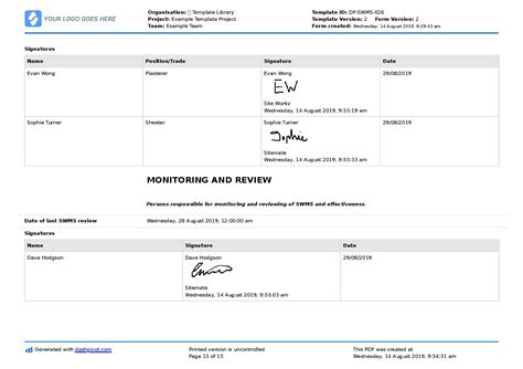 Plastering Safe Work Method Statement Free Plastering Swms