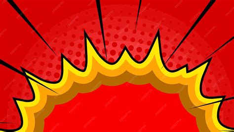 Premium Vector Boom Comic Background With Explode Cartoon Effect