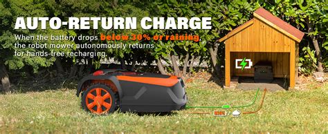 Maxlander Robot Lawn Mower Automatic Robot Mower App Controlled With Schedule Self