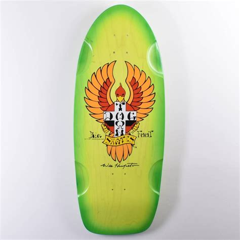 Dogtown Skateboards Og Classic Big Foot Yellowgreen Skateboard Deck