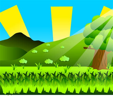 Cartoon Valley Background Openclipart
