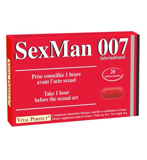 Sex Man 007 Complément Alimentaire Aphrodisiaque Masculin