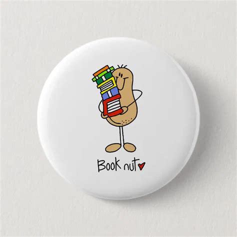 Book Nut Button Zazzle