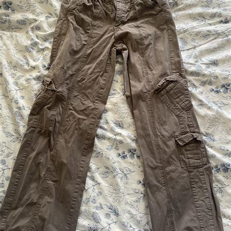 Bdg Urban Outfitters Brown Y2k Cargo Pants Size Small Depop