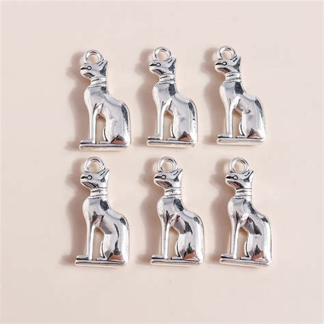 Badubg 10 бр Антична сребърна сплав Паяк Елен Вълк Динозавър