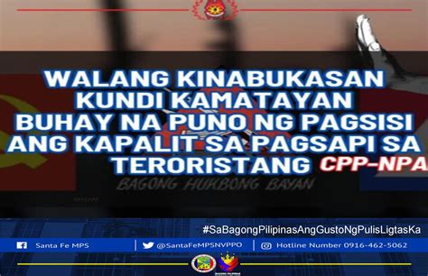 Santa Anti Terrorism Awareness Campaign Infographics No To Cpp Ndf