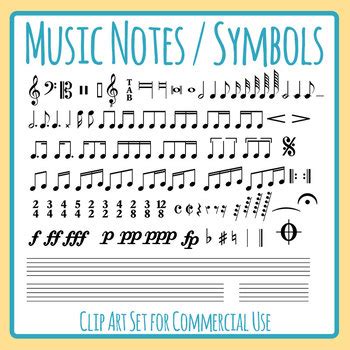 Musical Notes Symbols Clip Art