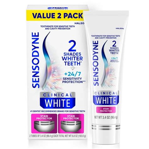Sensodyne Clinical White Toothpaste Clinically Proven Whitening For