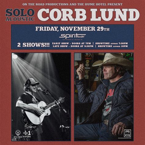 2 Shows Corb Lund Solo Acoustic Kootenay Co Op Radio