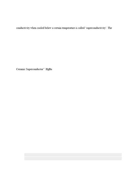 Superconductivity Material Pdf Superconductivity Electrical Resistivity And Conductivity