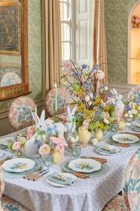 Pin By Cindy Oliver On Easter Easter Table Decorations Easter Table