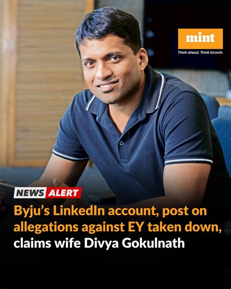 News Alert Divya Gokulnath Co Founder Of Struggling Edtech Platform