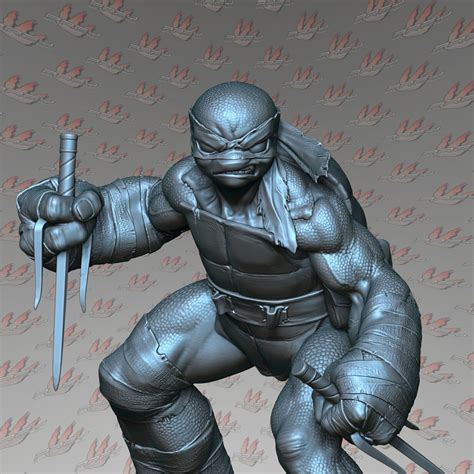 Raph 1 10 Scale Tmnt Idw 3d Model 3d Printable Cgtrader