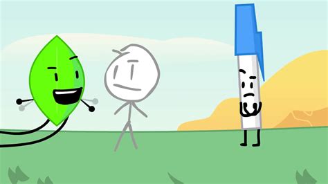 A Screenshot From Bfb 1 But Everyone In The Screenshot Is Raising Their Eyebrow R