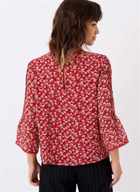 Womens Ruby Silk Ditsy Floral Print Blouse Brora Online