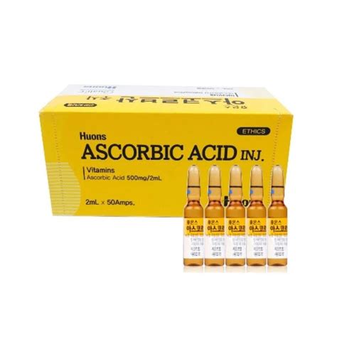 Vitamin C Ascorbic Acid Injection High Potency Antioxidant Therapy