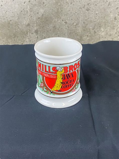 Vintage Hills Bros Coffee Retro Mug 1980s The Corner Store Porcelain