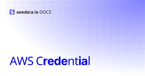 Aws Credential Docs
