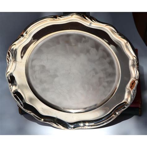 Wmf Ikora Germany Silverplate Round Platter Serving Tray 1970 Chairish