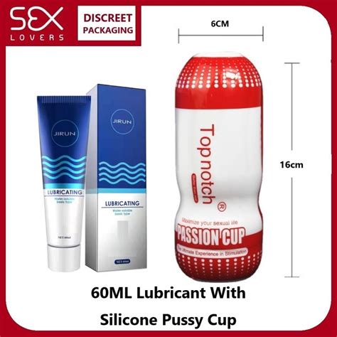 Reusable Masturbator Artificial Pussy Vagina Cup Aldult Sex Toys For Men With 60ml Lubricant