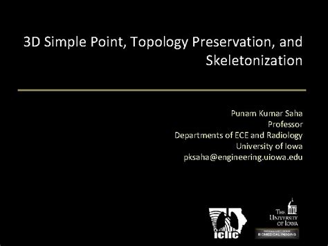 3 D Simple Point Topology Preservation And Skeletonization