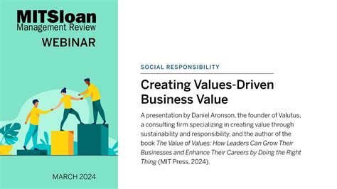 Webinar Creating Values Driven Business Value
