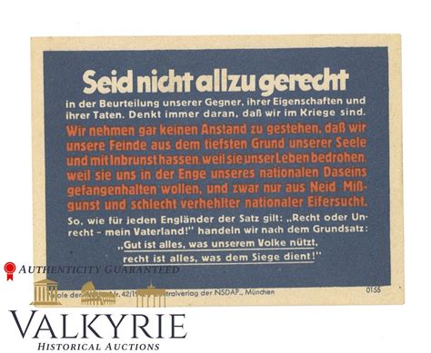 Bid Now 4 Anti Allies Propaganda Leaflets Of Nsdap Newspaper Parole