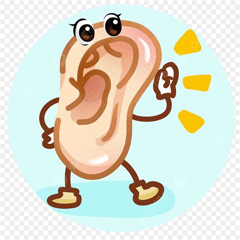 Human Ear Cute Cartoon Image Facial Sense Hearing Personification