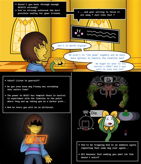 The End Extended Part 3 Of An Undertale Comic Where Frisk Brings Flowey To The Surface