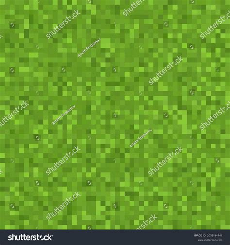 Pixel Grass Texture Background Green Retro Stock Vector Royalty Free