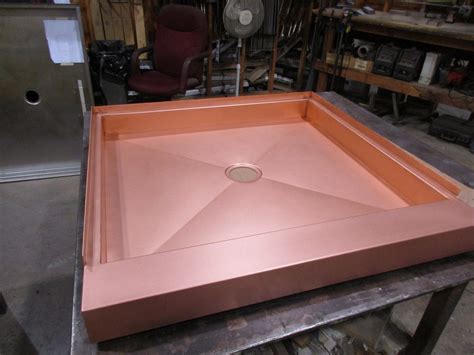 Custom Copper Shower Pan The Copper Shower Company