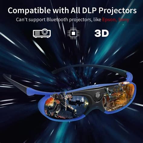 Blue Abs Frame Active Shutter Dlp 3d Glasses Ti G07dlp At ₹ 1750