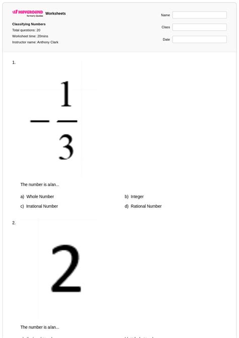 50 Classifying Numbers Worksheets On Wayground Free And Printable