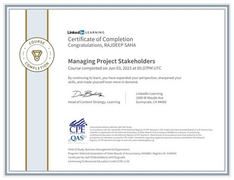 rajdeep saha on linkedin certificate of completion