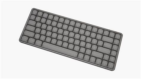 3d 75 Percent Layout Keyboard White Turbosquid 2074404