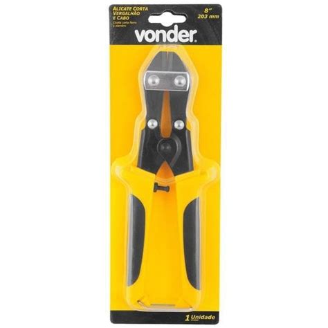 Alicate Corta Vergalhão E Cabos Vonder 8 Polegadas 32mm Aço