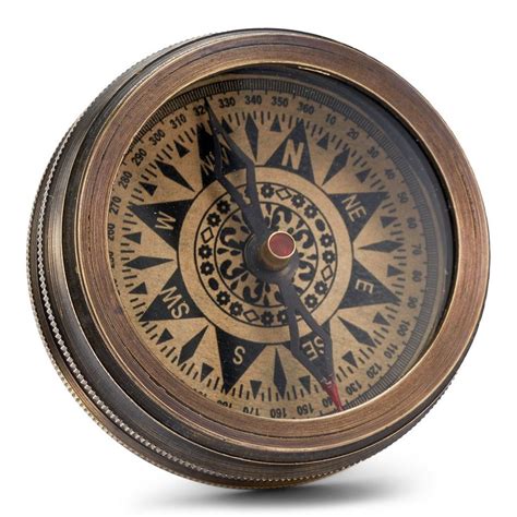Nklaus Kompass Kompass Hms Endeavour Aus Messing Antik 6cm Taschenkompass Richtungs