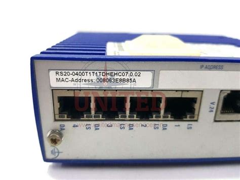 Hirschmann Rs20 4 Port Industrial Rail Switch United Marine Services