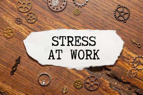 Text Stress At Work On A Clipboard Paper With Laptop Mouse And Pen