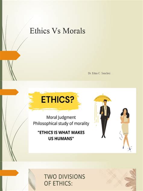 Ethics Vs Morals Pdf Morality