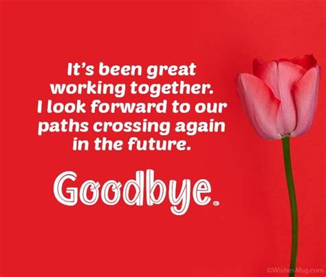 Goodbye Messages When Leaving The Company Or Job Goodbye Message To