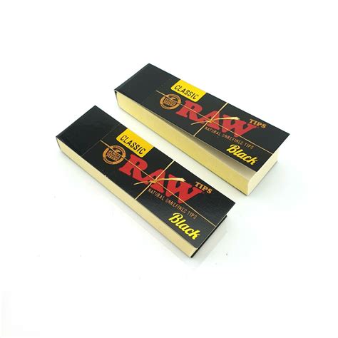 Raw Black Tips Roach Filter Tips Chlorine Free Roach Book Ebay