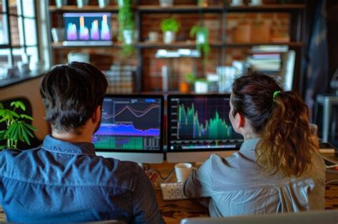 two people are looking at a graph that says graph premium ai