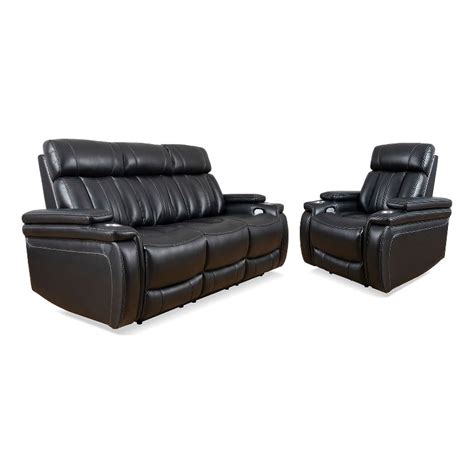 Parker Living Royce 2 Piece Power Recliner Sofa And Chair Set In
